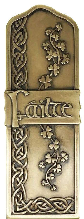 Failte Bronze Plated Wall Plaque – Carrolls Irish Gifts